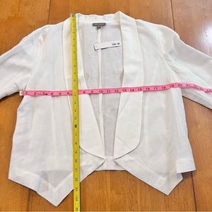 Anthropologie | Jackets & Coats | Nwt Lilla P White Linen Blazer Jacket ...
